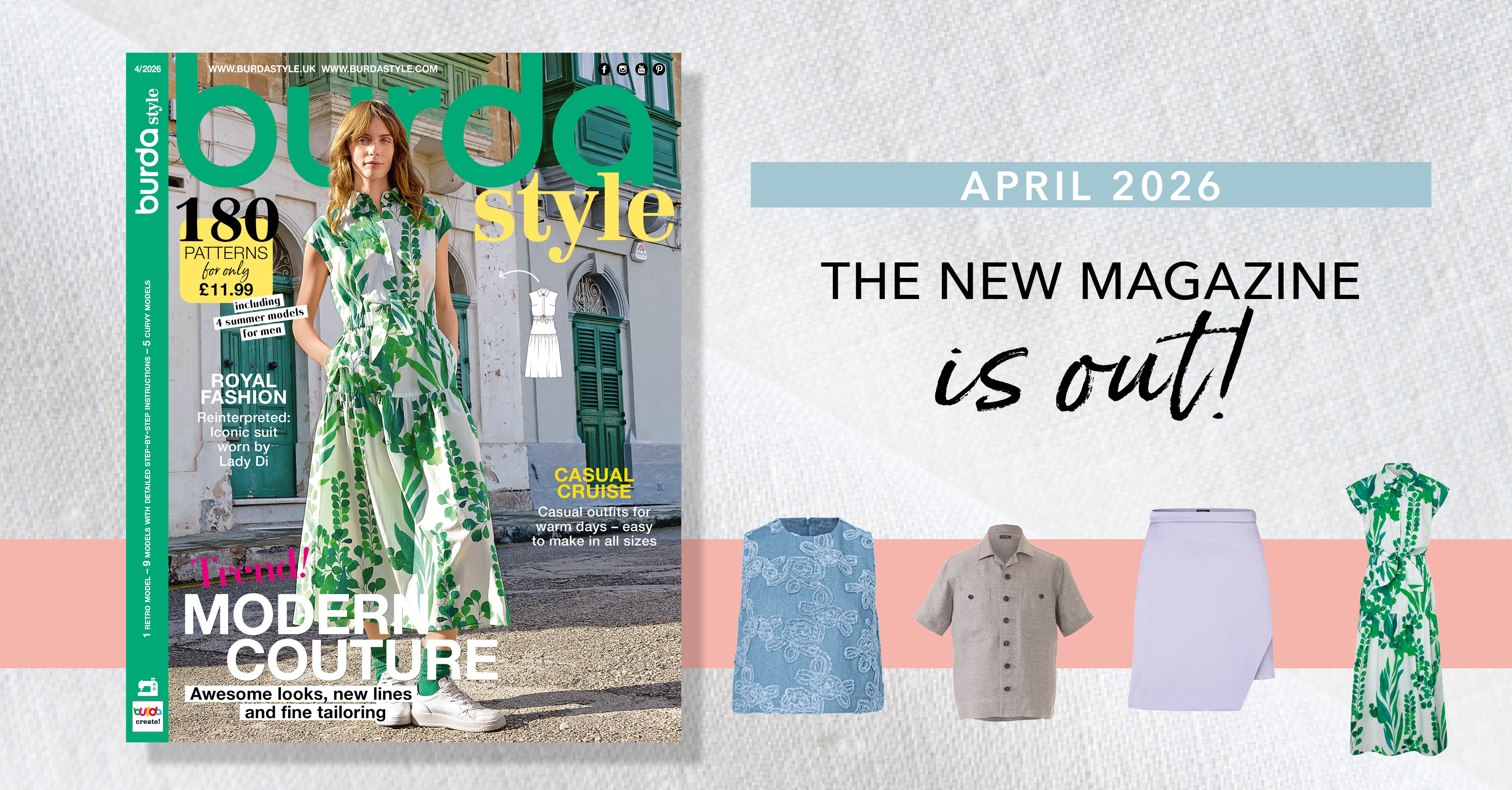 “Trends & Modern Designs” The New Burda Style Issue for April 2026 ...